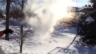 20 below zero with hot water | trazom | DeafVIDEO.TV - ASL Videos & Vlogs