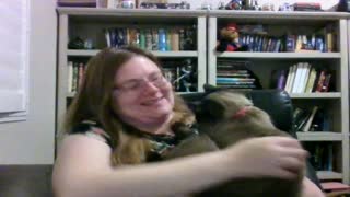 Mocha wants my attention, | Redleaf | DeafVIDEO.TV - ASL Videos & Vlogs